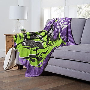 Northwest Villains Silk Touch Throw Blanket, 50" x 60", Maleficent Mayhem