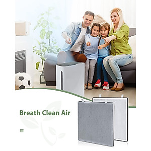 2-Pack Vital 100 Replacement Filter for LEVOIT Vital 100 Air Purifier, True HEPA and Activated Carbon Filter