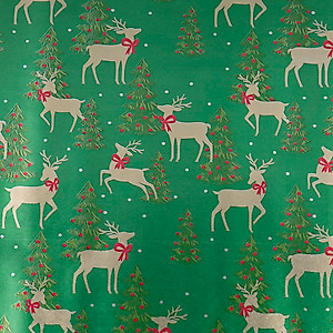 JAMPaper Assorted Gift Wrap - Christmas Wrapping Paper - 100 Sq Ft Total - Holographic Christmas Set - 4 Rolls/Pack