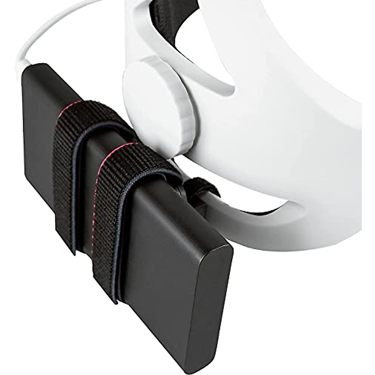 SINWEVR Power Bank Battery Strap Holder Compatible for Quest 2 / Quest/HTC Vive/Other 3rd Party Head Strap,Extending VR Game Playing Time(Power Bank Not Included)