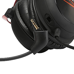 GONOLOWAY Replacement Game Mic 3.5mm to Microphone Boom Compatible for Kingston Cloud 2 II Cloud Core Cloud Pro CloudX PS4 Xbox One Nintendo Switch Computer PC Gaming Headsets (Black)