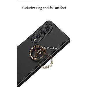 BAILI Samsung Z Fold 4 Case with Ring,Ultra -Thin Z Fold 4 Case,Galaxy Z Flip 4 Case,Military Grade Drop Protective Case,(Ring,Silver)