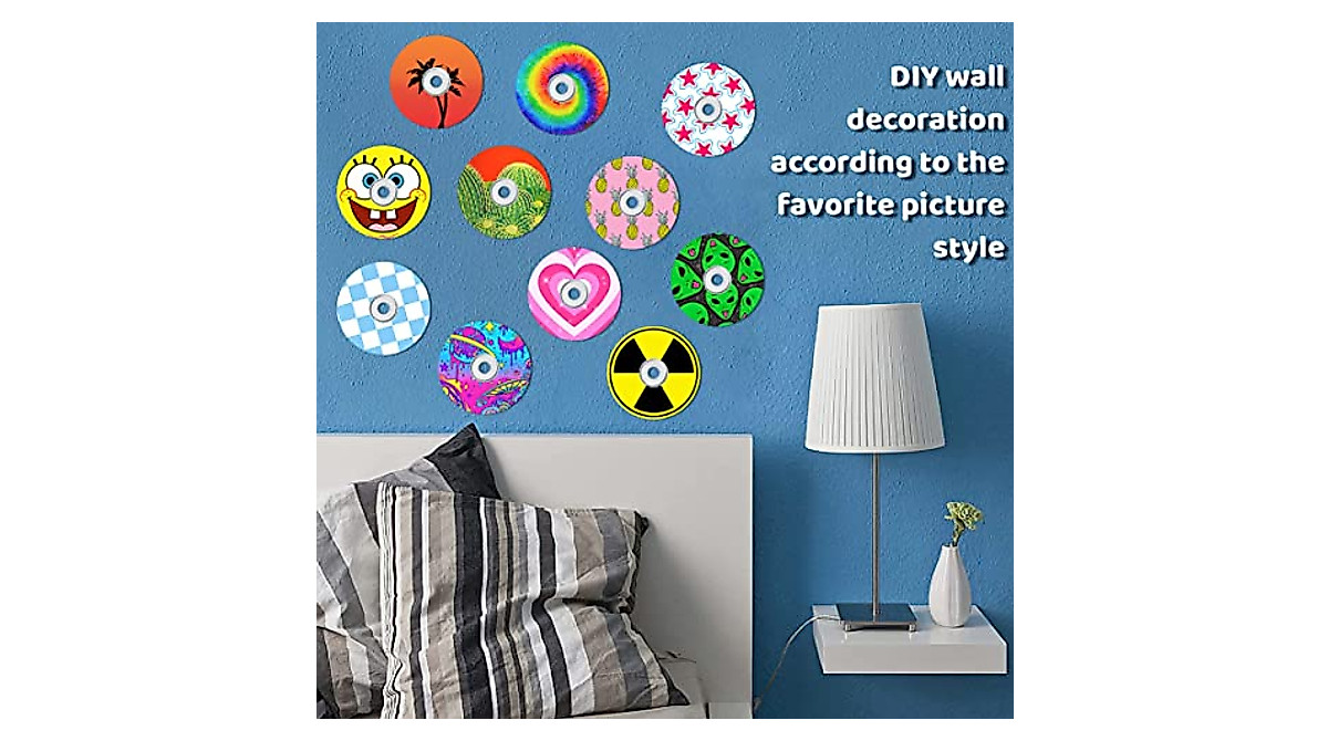 HK Studio Indie Records Wall Decor Pack | 16 Vibrant PVC Decals