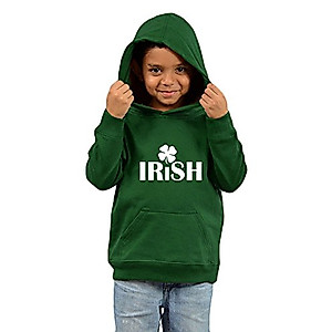 Infant Fleece Hooded Pullover-Irish with Clover, Forest Green, 12-18m