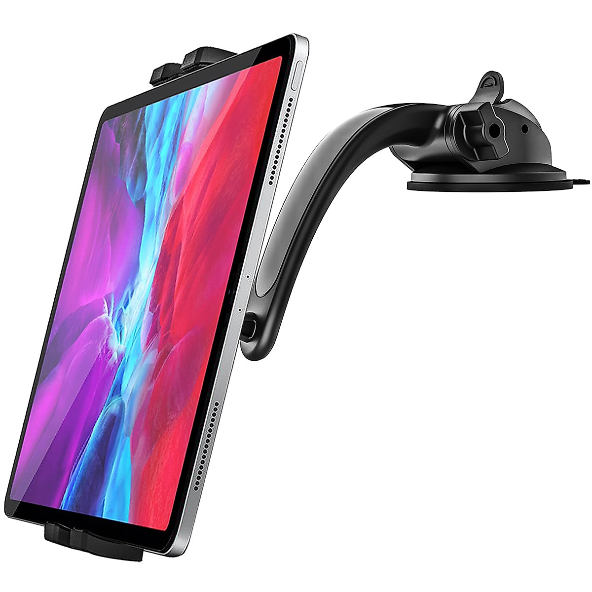 woleyi Car Dashboard Tablet Mount, Car Dash Tablet & Phone Holder with Strong Sticky Gel Suction Cup for iPad Pro 9.7, 11, 12.9 / Air/Mini, iPhone, Galaxy Tabs, More 4-13" Smart Phones and Tablets