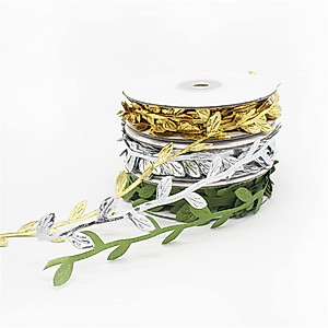 Patty Both Artificial Vines,Artificial Eucalyptus Leaf Vine DIY Craft Botanical Greenery for Hanging Plant Home Kitchen Garden Wedding Wall Decor (Green,32ft)