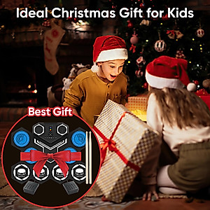 Electric Drum Set, 9 Drums Portable Practice Pad, Electronic Drum Kit with Built in Speakers, Drum Sticks, Headphone Out Jack, Christmas Birthday Gifts for Kids/Adults
