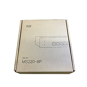 Meraki Cloud Managed MS220 Series 8 Port Gigabit PoE Switch - 8x 1GbE Ports - MS220-8P
