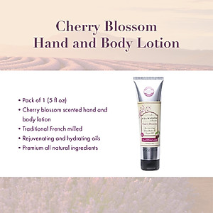 A LA MAISON Cherry Blossom Lotion for Dry Skin - Natural Hand and Body Lotion (1 Pack, 5 oz Bottle)