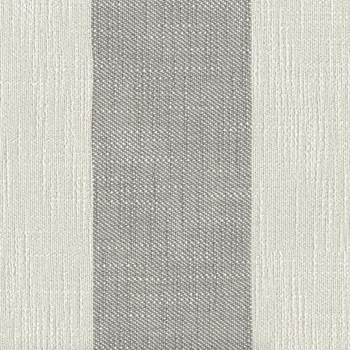 Homepop Home Decor | Modern Square Ottoman with Metal X Base | Ottoman for Living Room & Bedroom | Decorative Home Furniture (Tan and Cream Awning Stripe)