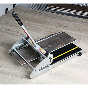 CUTTEREX 13" Free 360° Vinyl Laminate Floor Cutter for VCT, LVT, SPC, PVC, WPC, Rubber Floor and Rigid Core Vinyl Plank, 1 PC Free Spare Blade