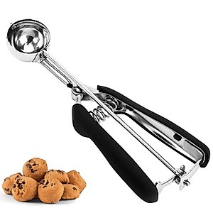 Cookie Scoop, Ice Cream Scoop, 1Tbsp/15 ml/0.5oz Cookie Scoops for Baking, 18/8 Stainless Steel Cookie Scooper for Baking, Ice Cream Scooper with Trigger Release, Cookie Dough Scoop with Non-slip Grip
