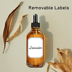 2 Pack 4 oz Amber Dropper Bottles, Tincture Bottles with Dropper, Glass Serum Bottle with Dropper for Essential Oils with Funnel, Labels & Pipette(Unbreakable Plastic Eye Dropper)