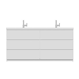 Alya Bath Paterno Bathroom Vanity, White