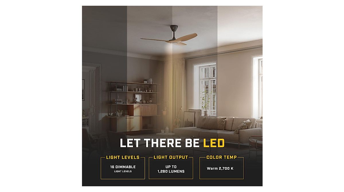 Haiku L Smart Ceiling Fan: Efficient 52" White Cooling Solution