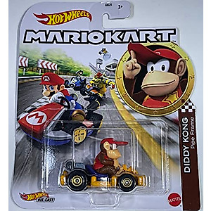 Hot Wheels - Mario Kart - Diddy Kong - Pipe Frame - 2023 - Mint/NrMint Ships Bubble Wrapped in a Box