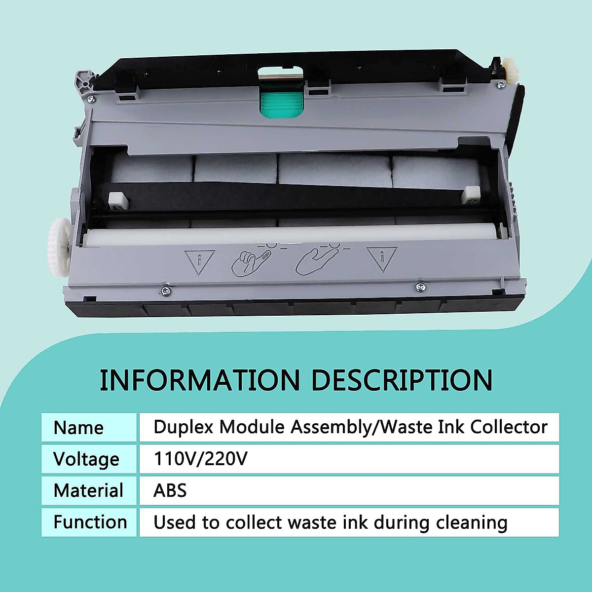 CN459-60375 CN598-67004 Duplex Module for Printer Compatible with hp OfficeJet Pro X451 X452 X476 X477 X551 X552 X576 X577 X585 X586 X556 X555, Waste Ink Collector Compatible with hp973 974 Printer