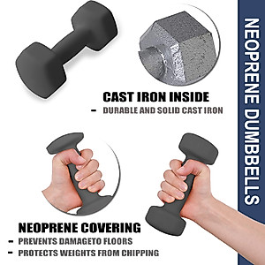 Balelinko Home Gym Equipment Workouts Strength Training Weight Loss Pilates Weights Yoga Sets Weights for Women, Men, Seniors and Youth