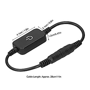 LED Touch Dimmer, Strip Light Controller Full Adjustment Mini Sensitive DC 12‑24V Convenient for Shopping Center