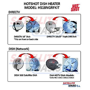 HotShot Satellite Dish Heater - 18-22 in. Dishes