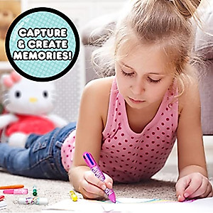 Hello Kitty All-in-One DIY , Design Your Own Scrapbook with Over 250 Scrapbooking Essentials, Great Hello Kitty Toys for Weekend Activity, Photo & Keepsake Album for Kids Ages 5, 6, 7, 8, 9