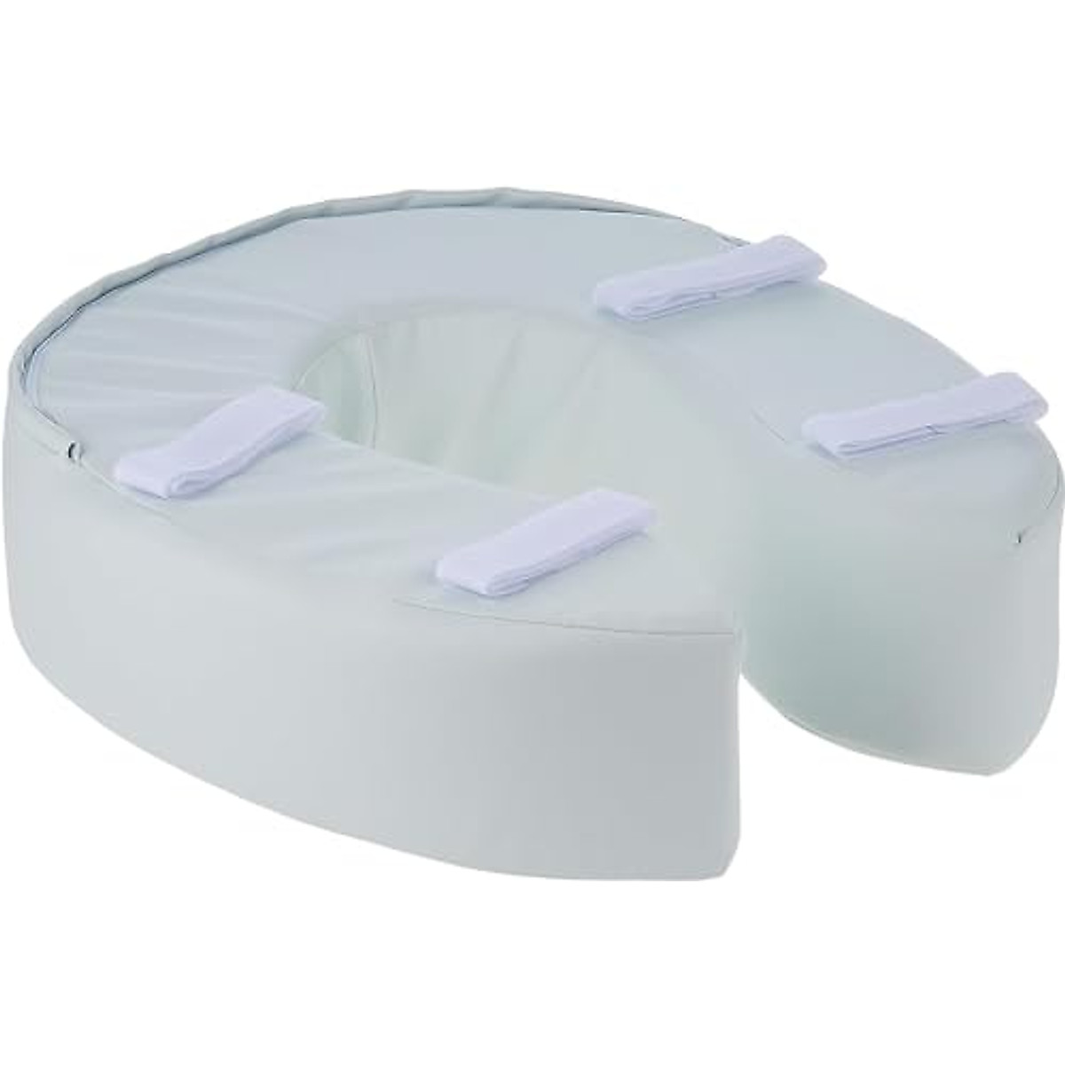 Essential Medical Supply Foam Padded Toilet Seat Cushion - 2" Height, Hook and Loop Attachment for Easy Installation, Washable Vinyl Cover - Added Cushion for The Toilet with Pressure Relief