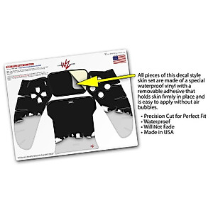 WraptorSkinz Skin Wrap compatible with Sony PS5 DualSense Controller Ripped Colors Black Gray (CONTROLLER NOT INCLUDED)