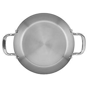 KitchenAid 3-Ply Base Brushed Stainless Steel Casserole Dish/Pan with Lid, 4 Quart