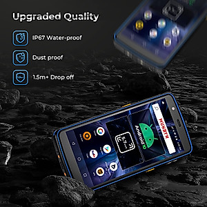 2023 MUNBYN Android Barcode Scanner PDA Inventory Scanner, Android 10, QR 2D 1D Barcode Scanner Reader, 3+32G, Portable Handheld Mobile Computer, IP67 Dual-Band Wi-Fi 4G BT Data Collector for Retail