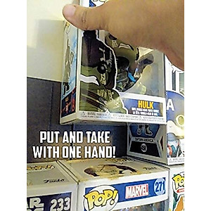 Wall Display Case for 12 Boxed Funko Pop, or Pins. Bordeless, Shelfless, No Assembly Required, just Hang on