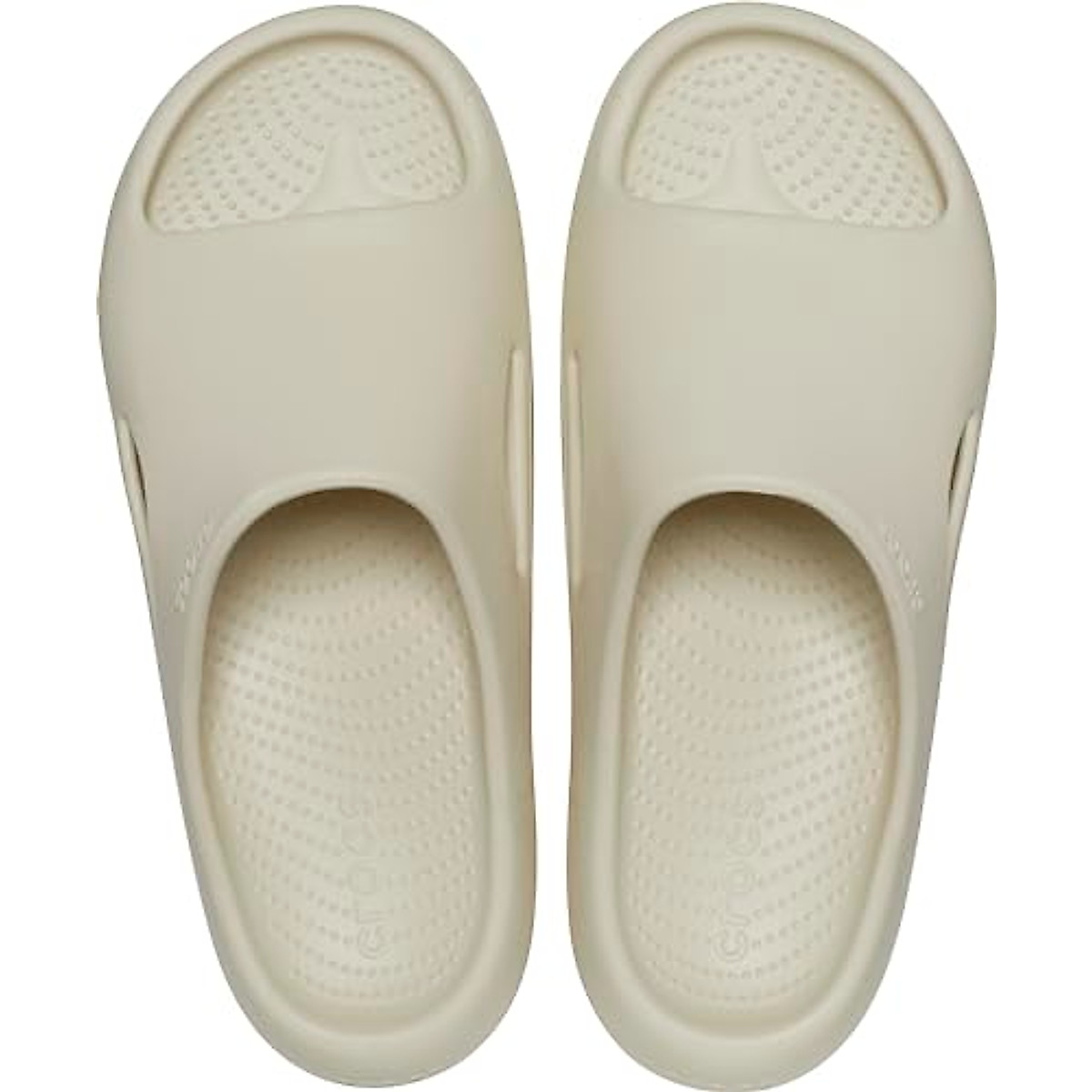 Crocs Unisex Mellow Slides Sandal, Bone, Numeric_12 US Men