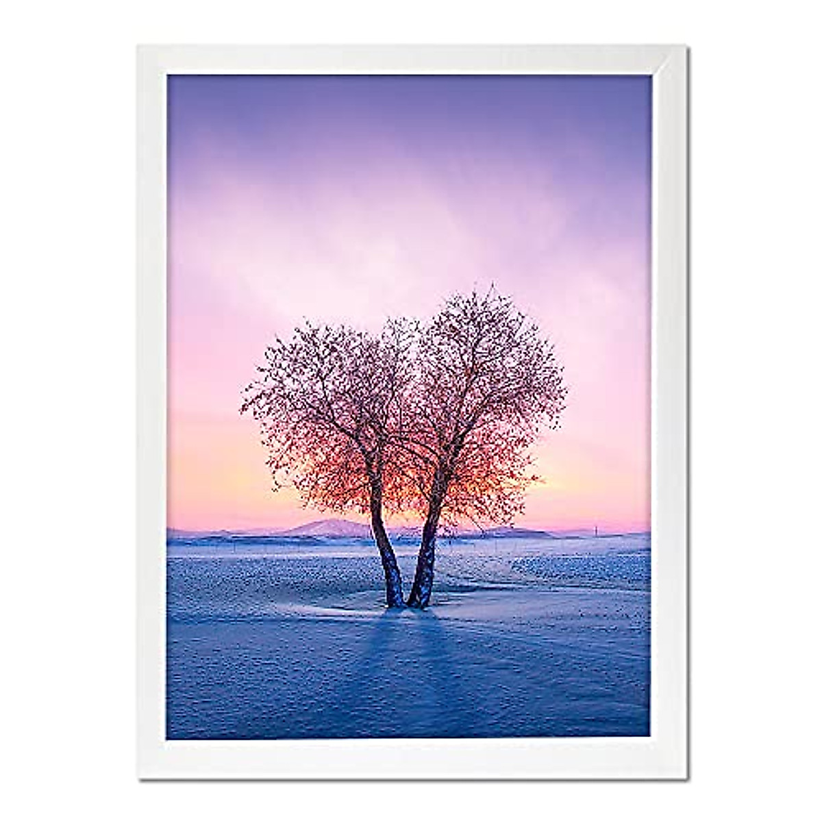 Fun Gift Diamond Painting Picture Frames 10x14, for 12 x 16 in /30 x 40cm 5D Diamond Painting Art Kits Diamond Painting Pictures or Photos, White Natural Solid Wood Wall Hanging Picture Frame