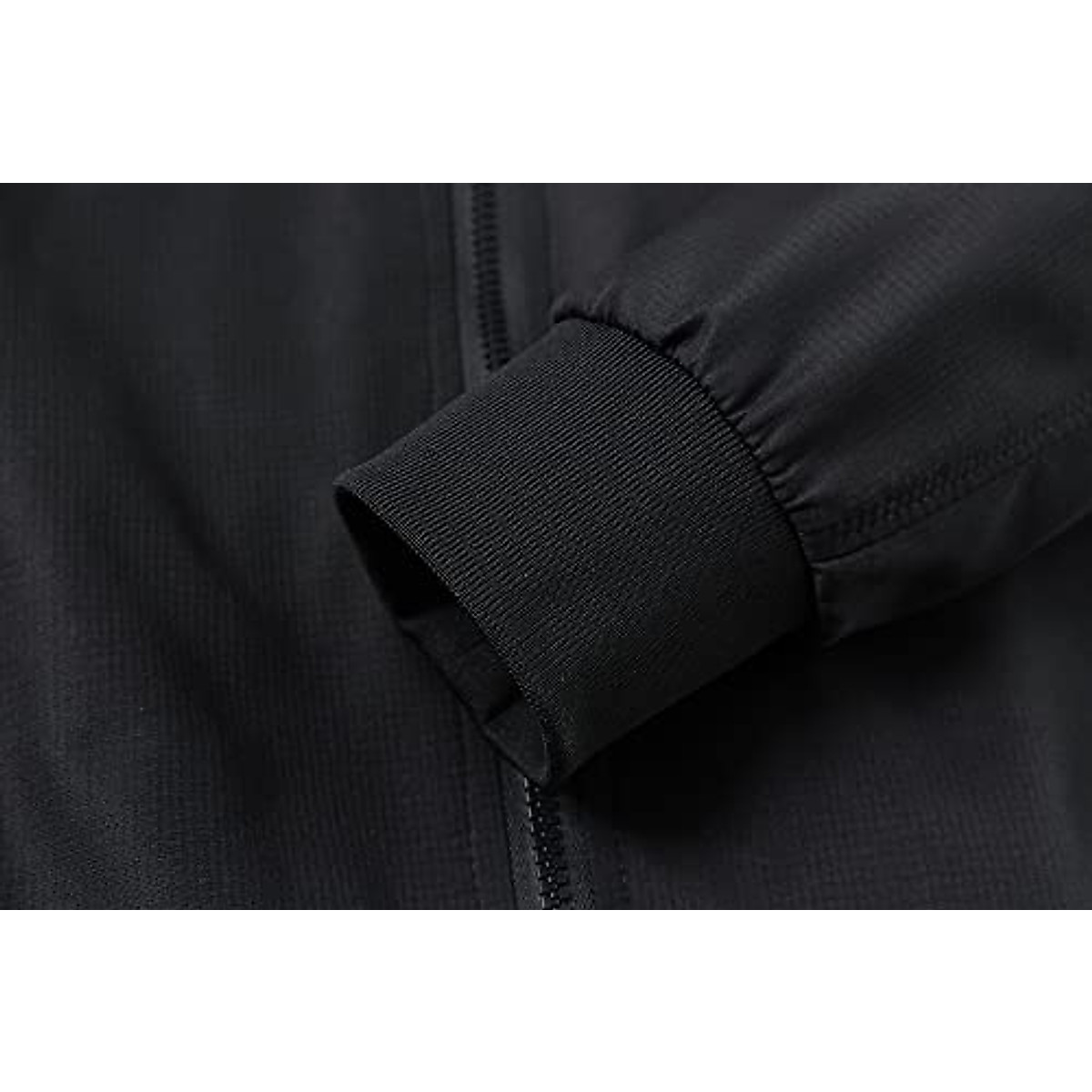 URBANFIND Men's Sports Shell Jacket Lightweight Windbreaker Outdoor Recreation Coat US L Black