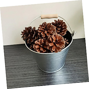 3Pcs Charcoal Pail Small Coal Scuttle ash Bucket for Fireplace Small tin Buckets BBQ Charcoal Holder Milk Pail Iron ash can Pail tin Farmhouse Compost can Wood Grease Paper Bucket