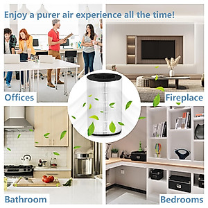 EAXGO AP-PET35 AP-T30 Replacement Filter Compatible with HoMedics Air Purifier Models AP-PET35-WT AP-T30WT,Part# AP-PET35FL AP-T30FL,360° Filtration 5 Layers 3 in 1 Ture HEPA Filter,1-Pack