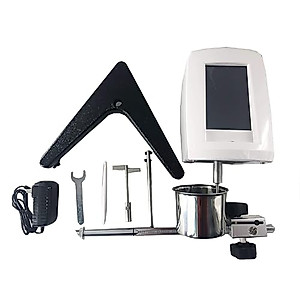 VTSYIQI Stormer Viscosity Tester Touch Screen Rotational Viscometer Automatic Viscometer with Range 40.2KU to 141.0KU Accuracy ±1% for Ink Viscosity Test KU CP G ℃ Value Display