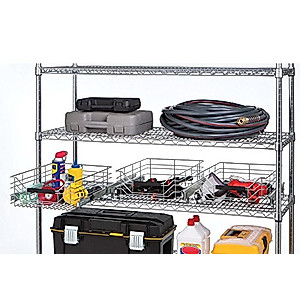 SP Product Steel Shelf Pull Out Storage Drawer for Cabinet Organizer