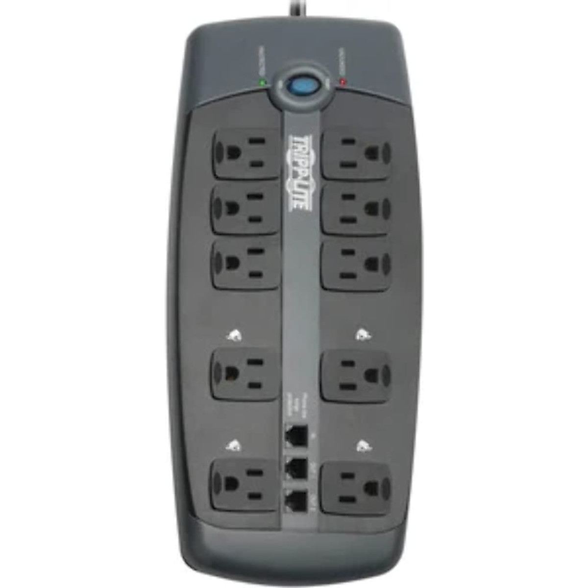 Tripp Lite TLP1008TEL 10-Outlet Surge Protector with Telephone Protection (Without Coaxial Protection)