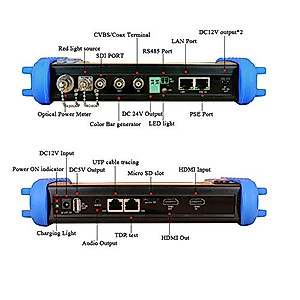 CCTV Tester Pro with 7 Inch Touch Screen-Support IP+Analog+TVI+CVI+AHD+SDI Camera Tester/HDMI-with Cable TDR/IP Discovery/OPM/VFL