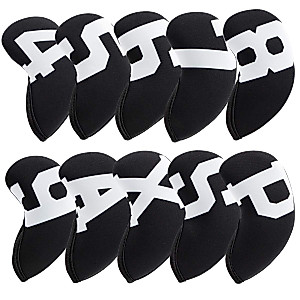 Golf Iron Covers,Golf Iron Head Covers with Colorful Number Neoprene Golf Iron Covers Set,Golf Club Head Covers for Iron Set Fit All Brands Golf Iron Headcovers 4/10pcs