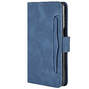 HualuBro Xiaomi Redmi Note 9S Case, Redmi Note 9 Pro Case, Magnetic Full Body Protection Shockproof Flip Leather Wallet Case Cover with Card Slot Holder for Redmi Note 9S Phone Case (Blue)