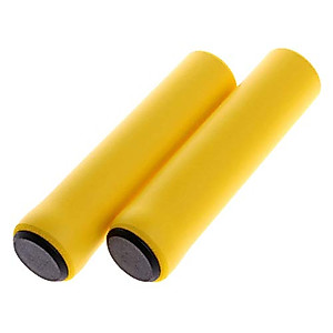 Handlebar Mountain Rubber -Slip Handle Cycling Bike s MTB Bike Accessories Fat Tire Electric Bike 1000w (Yellow, One Size)