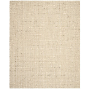 SAFAVIEH Natural Fiber Collection Area Rug - 9' Square, Ivory, Handmade Farmhouse Jute, Ideal for High Traffic Areas in Living Room, Bedroom (NF730A)