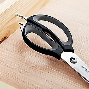 Farberware 4-in-1 Kitchen Shears, 2-Piece, Black and Gray