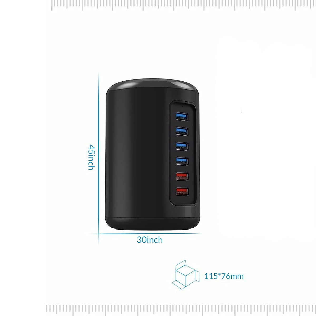 SHYPT USB 3.0 HUB with Power Adapter Fast Charger Hub Desk Splitter Rj45 Ethernet Expander Computer Accessories for MacBook Pro