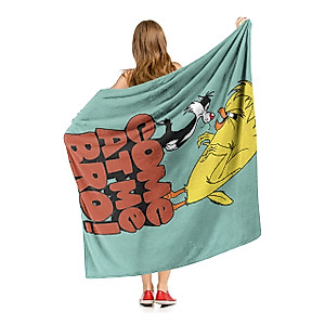 Northwest Looney Tunes Silk Touch Throw Blanket, 50" x 60", Come at Me Bro