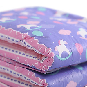 Littleforbig Adult Printed Diaper 40 Pieces (4 Packs) - Little Fantasy (Medium 28"-38")