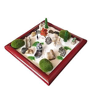 Mini Zen Garden Accessories, Outdoor Fairy Garden Miniatures, Sandbox Decorations, Zen Tray Items, Terrarium Ornaments, Dollhouse Supplies, Desk Top Figurines, Bonsai Decorative Craft Tools Kit