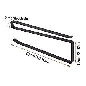 LINFIDITE 2 Pack Paper Towel Holder Hanger Kitchen Paper Towel Racks Under Cabinet Sliding Wall Mount Paper Rolls Rack No Drilling Durable Paper Holder for Kitchen Pantry Bathroom Toilet, Black