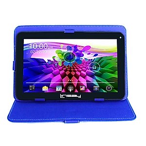 LINSAY 10.1" High End Octa Core 4GB RAM 128GB Storage Android 13 Google Certified Tablet with Unicorn Case
